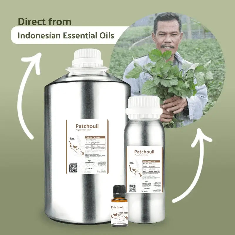Patchouli Essential Oil - From Indonesian Essential Oils – Nature Packaged