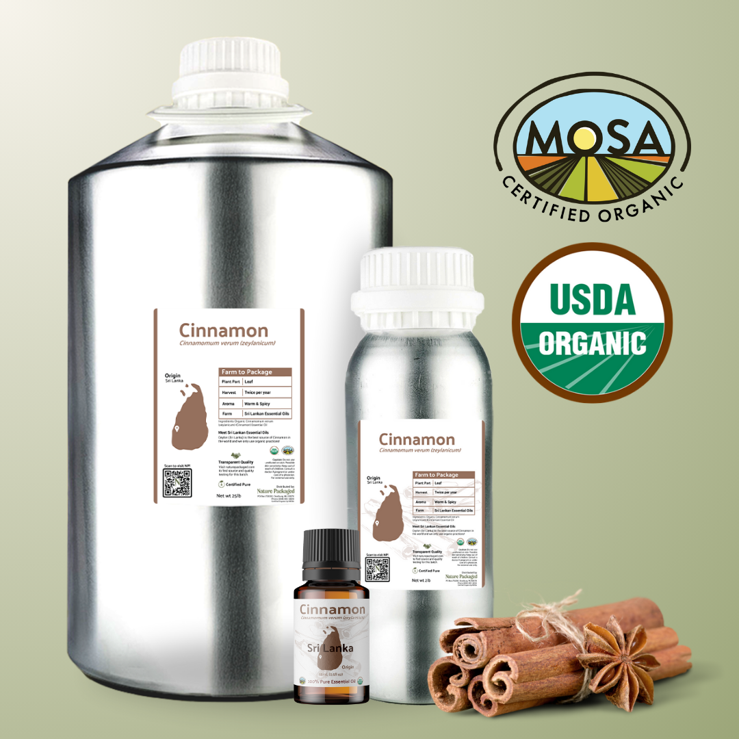 Organic Cinnamon Essential Oil - From HDdeS – Nature Packaged
