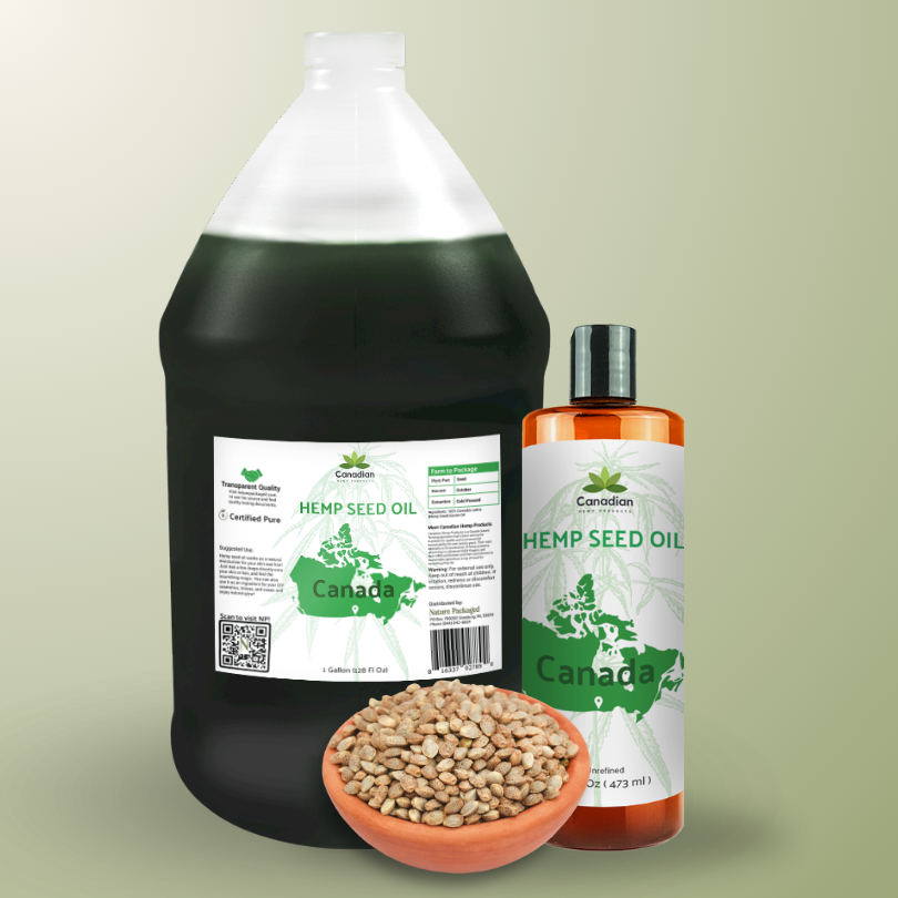 Hemp Seed Carrier Oil - From Canadian Hemp Products – Nature Packaged