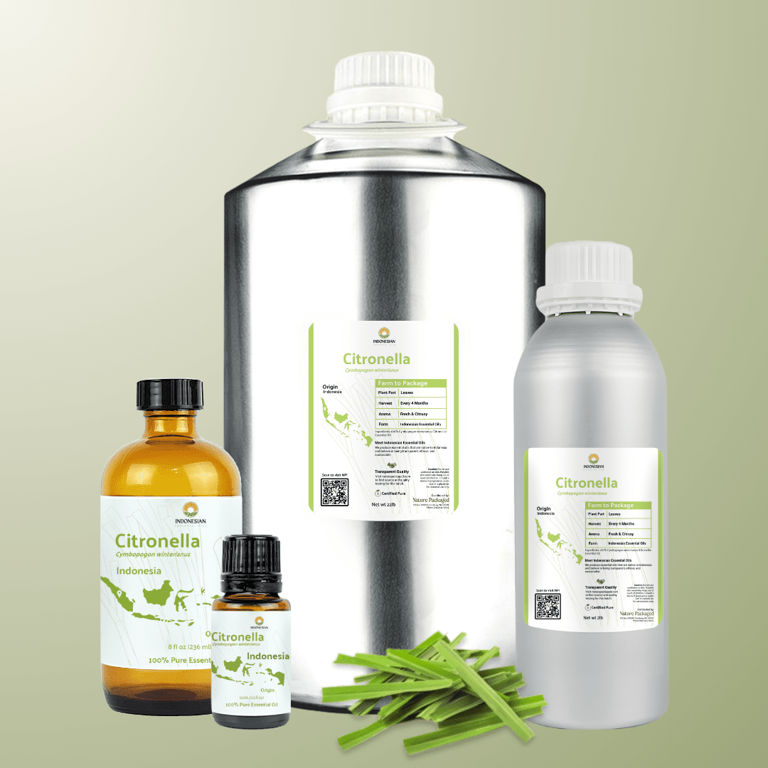 Citronella Essential Oil - From Indonesian Essential Oils – Nature Packaged